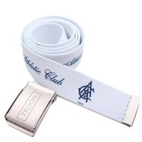 China Custom Tactical Military Uniform Belt 120cm Navy Webbing with Logo Zinc Alloy Buckle for sale