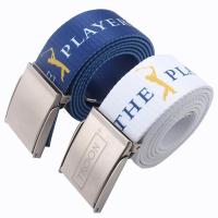 China Custom Tactical Military Uniform Belt 120cm Navy Webbing with Logo Zinc Alloy Buckle for sale