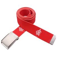 China Custom Tactical Military Uniform Belt 120cm Navy Webbing with Logo Zinc Alloy Buckle for sale