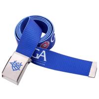 China Custom Tactical Military Uniform Belt 120cm Navy Webbing with Logo Zinc Alloy Buckle for sale