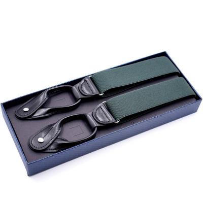 China Fine Design Iron Elastic Strap Clip Men 120cm Leather Suspender Belt Custom for sale