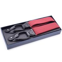 China Fine Design Iron Elastic Strap Clip Men 120cm Leather Suspender Belt Custom for sale