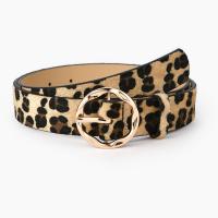 China Eco Friendly PU Leather Animal Print Belt Women 106cm Zebra Leopard Snake Design for sale