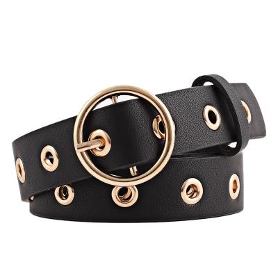 China Hollow Out Designer Women Belt 2.6cm Width Zinc Alloy Buckle Eco Friendly for sale