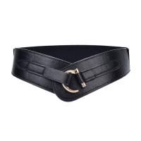 China Iron Buckle Women Elastic Belt 5cm Wide Invisible Fashion Eco Friendly Custom Size 70-100cm for sale