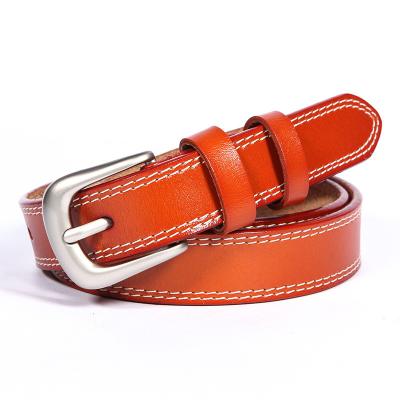 China 2.5cm Wide Women's Fake Leather Belt 120cm Length Eco-Friendly Custom Logo for sale