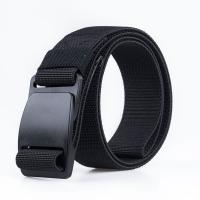 China Elastic Invisible Flat Buckle Belt 110cm Nickel Free Resin Buckle Men Casual for sale