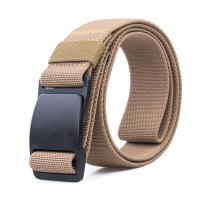 China Elastic Invisible Flat Buckle Belt 110cm Nickel Free Resin Buckle Men Casual for sale
