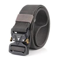 China Custom Military Style Nylon Web Belt 120cm Length 3.8cm Width for Hunting for sale