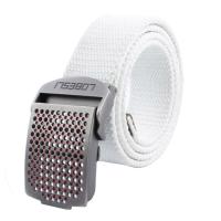 China Eco-Friendly Canvas Belt for Men 90-120cm Outdoor Golf Casual Sport Zinc Alloy Buckle for sale