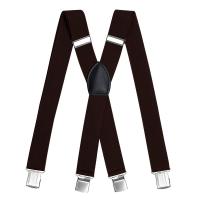 China Custom Printed Leather Suspenders for Men 118CM Adjustable Width 3.5CM OEM ODM for sale