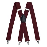 China Custom Printed Leather Suspenders for Men 118CM Adjustable Width 3.5CM OEM ODM for sale
