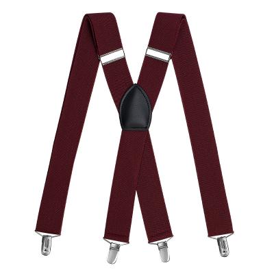 China Custom Printed Leather Suspenders for Men 118CM Adjustable Width 3.5CM OEM ODM for sale