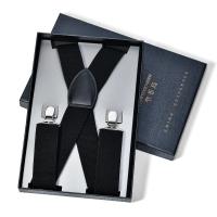 China Custom Printed Leather Suspenders for Men 118CM Adjustable Width 3.5CM OEM ODM for sale
