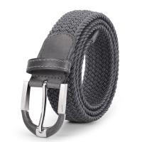 China Elastic Golf Belt 3.4cm Wide Stretch Braided Woven Belt for Men Women Casual Dressing 115cm for sale