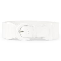 China Polyester Women Elastic Belt 7.4cm Wide Stretchy Dress Belt for Pants Size 27-36 for sale