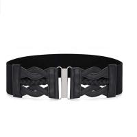 China Vintage Elastic Waist Belt 2.8in Wide Stretchy Retro Dress Belt for Women OEM for sale