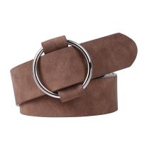 China PU Leather Ladies Belt 120cm Stylish Buckle Belt for Jeans Pants Women 3cm Width for sale