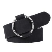 China PU Leather Ladies Belt 120cm Stylish Buckle Belt for Jeans Pants Women 3cm Width for sale