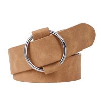 China PU Leather Ladies Belt 120cm Stylish Buckle Belt for Jeans Pants Women 3cm Width for sale