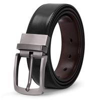 China Double Sides Rotatable Fake Leather Belt 3.5cm for Jeans Pants Pin Buckle for sale