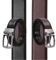 China Double Sides Rotatable Fake Leather Belt 3.5cm for Jeans Pants Pin Buckle for sale