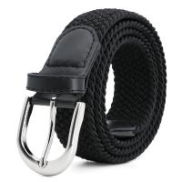 China Polypropylene Fiber Fabric Braided Stretch Belt 3.4cm Width for Pants 28-55 Inch for sale