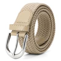 China Polypropylene Fiber Fabric Braided Stretch Belt 3.4cm Width for Pants 28-55 Inch for sale