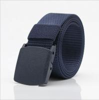 China Custom Jacquard Nylon Cotton Canvas Belt 3.8cm Width 2.5mm Thick for Men for sale