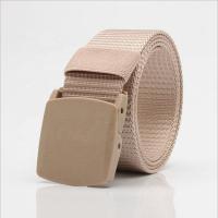 China Custom Jacquard Nylon Cotton Canvas Belt 3.8cm Width 2.5mm Thick for Men for sale