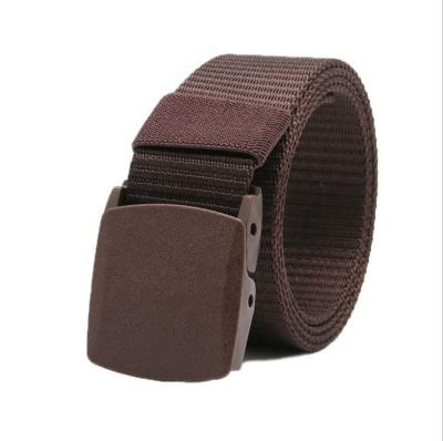 China Custom Jacquard Nylon Cotton Canvas Belt 3.8cm Width 2.5mm Thick for Men for sale