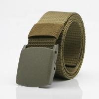China Custom Jacquard Nylon Cotton Canvas Belt 3.8cm Width 2.5mm Thick for Men for sale
