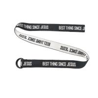 China Customizable 150mm Wide Cotton Canvas Belt Black Woven Belt 38mm for Men for sale