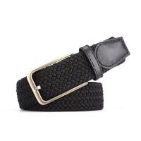 China Wholesale 240pcs Ladies Wide Elastic Belts 3.5cm Mens Braided Belts for Jeans Casual Stretch Belt for sale