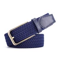 China Wholesale 240pcs Ladies Wide Elastic Belts 3.5cm Mens Braided Belts for Jeans Casual Stretch Belt for sale