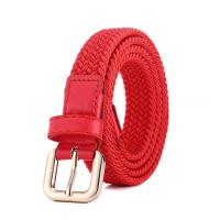 China Women Polypropylene Rubber Elastic Braided Belt 90cm Custom Length for Jeans for sale