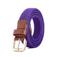 China Women Polypropylene Rubber Elastic Braided Belt 90cm Custom Length for Jeans for sale