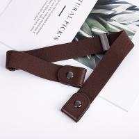 China Invisible 3cm Wide Braided Fabric Elastic Belt No Buckle Stretch Belt 60cm for sale