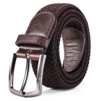 China Polypropylene Ladies Elasticated Belt 105cm Unisex Rubber Weave for sale