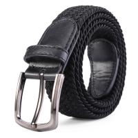 China Polypropylene Ladies Elasticated Belt 105cm Unisex Rubber Weave for sale