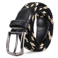 China Polypropylene Ladies Elasticated Belt 105cm Unisex Rubber Weave for sale