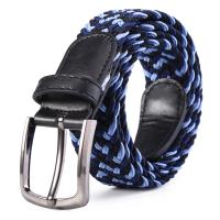 China Polypropylene Ladies Elasticated Belt 105cm Unisex Rubber Weave for sale