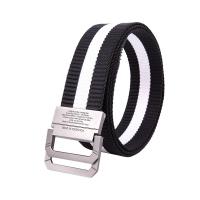 China Military Nylon Tactical Belt 120cm 3.8cm Double D Ring Buckle Outdoor Waist Belt for sale