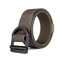 China Heavy Duty Nylon Web Belt with Zinc Alloy D Buckle 125cm Tactical Style for sale