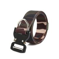 China OEM Military Tactical Canvas Belt 3.8cm Nylon Web Belt for Hiking and Work for sale