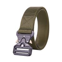 China OEM Military Tactical Canvas Belt 3.8cm Nylon Web Belt for Hiking and Work for sale