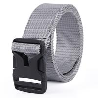 China Unisex Nylon Military Belt Plastic Buckle Polyester 1.5in 49in for sale