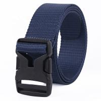 China Unisex Nylon Military Belt Plastic Buckle Polyester 1.5in 49in for sale
