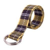 China Women Double Loop Belt D Ring Buckle Fabric Web Polyester Fiber for sale