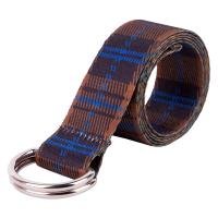 China Women Double Loop Belt D Ring Buckle Fabric Web Polyester Fiber for sale